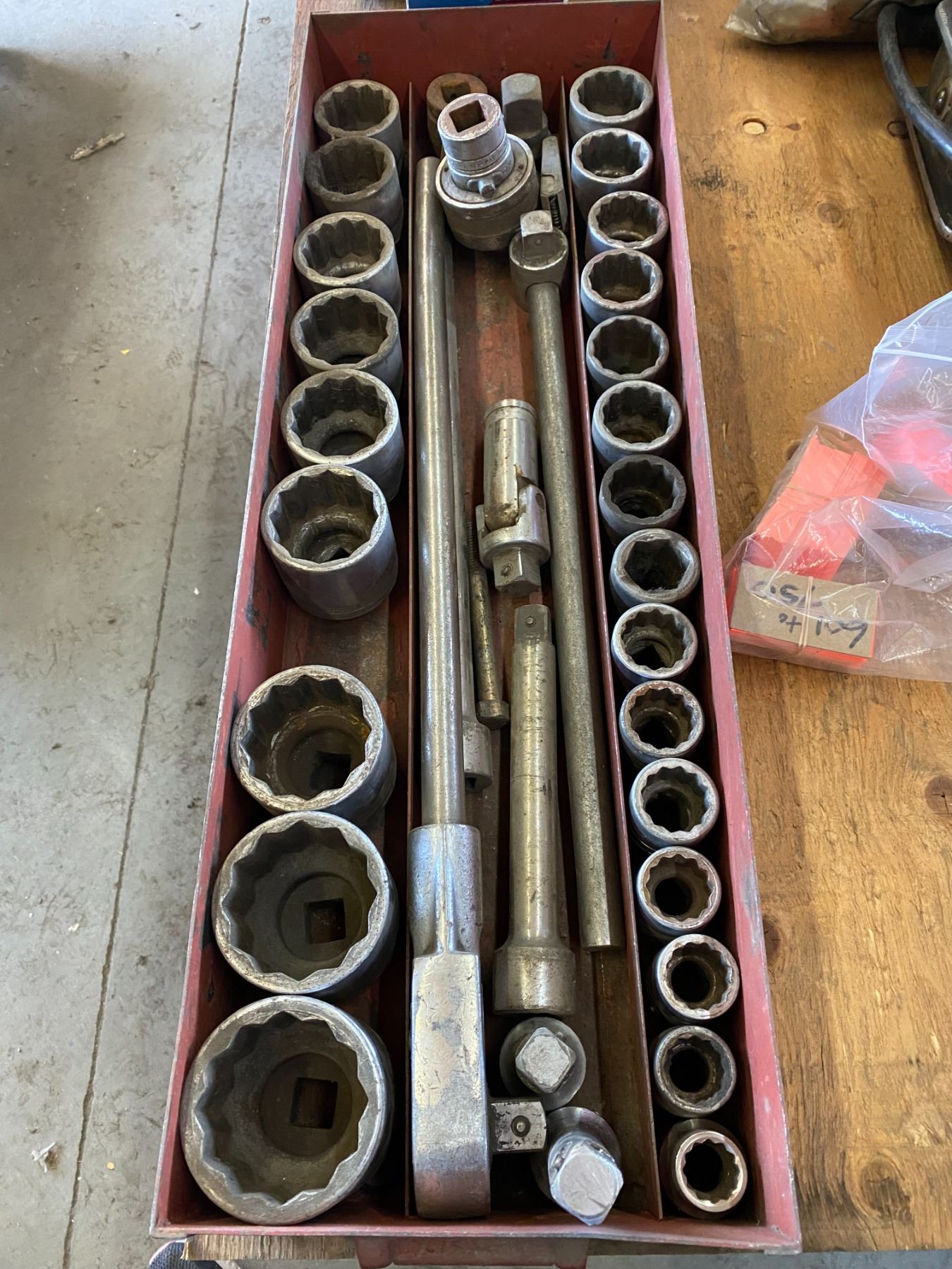 Snap on complete 3/4 drive set