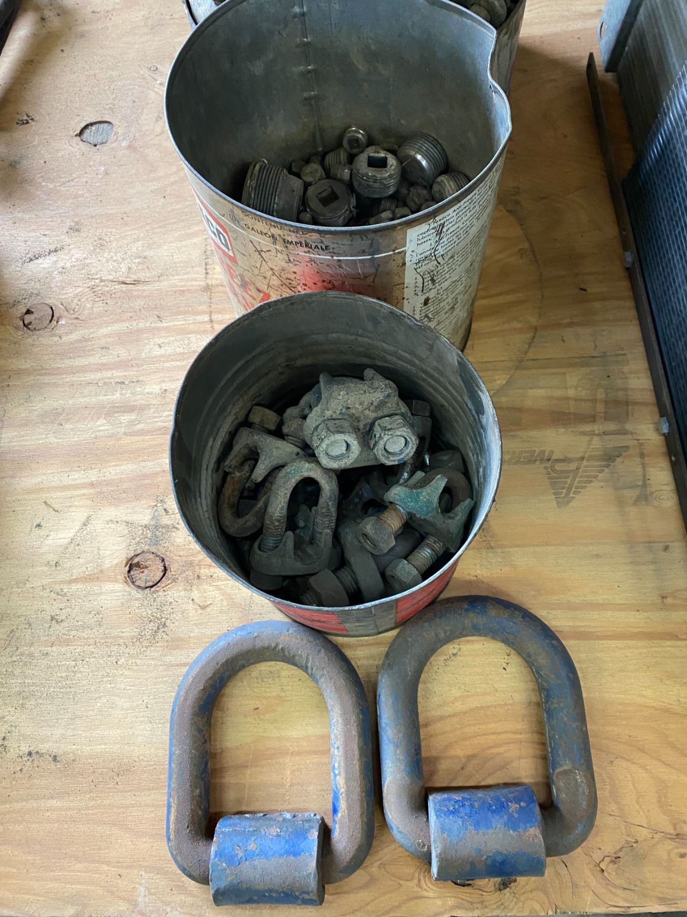 D rings cable clamps pipe plugs