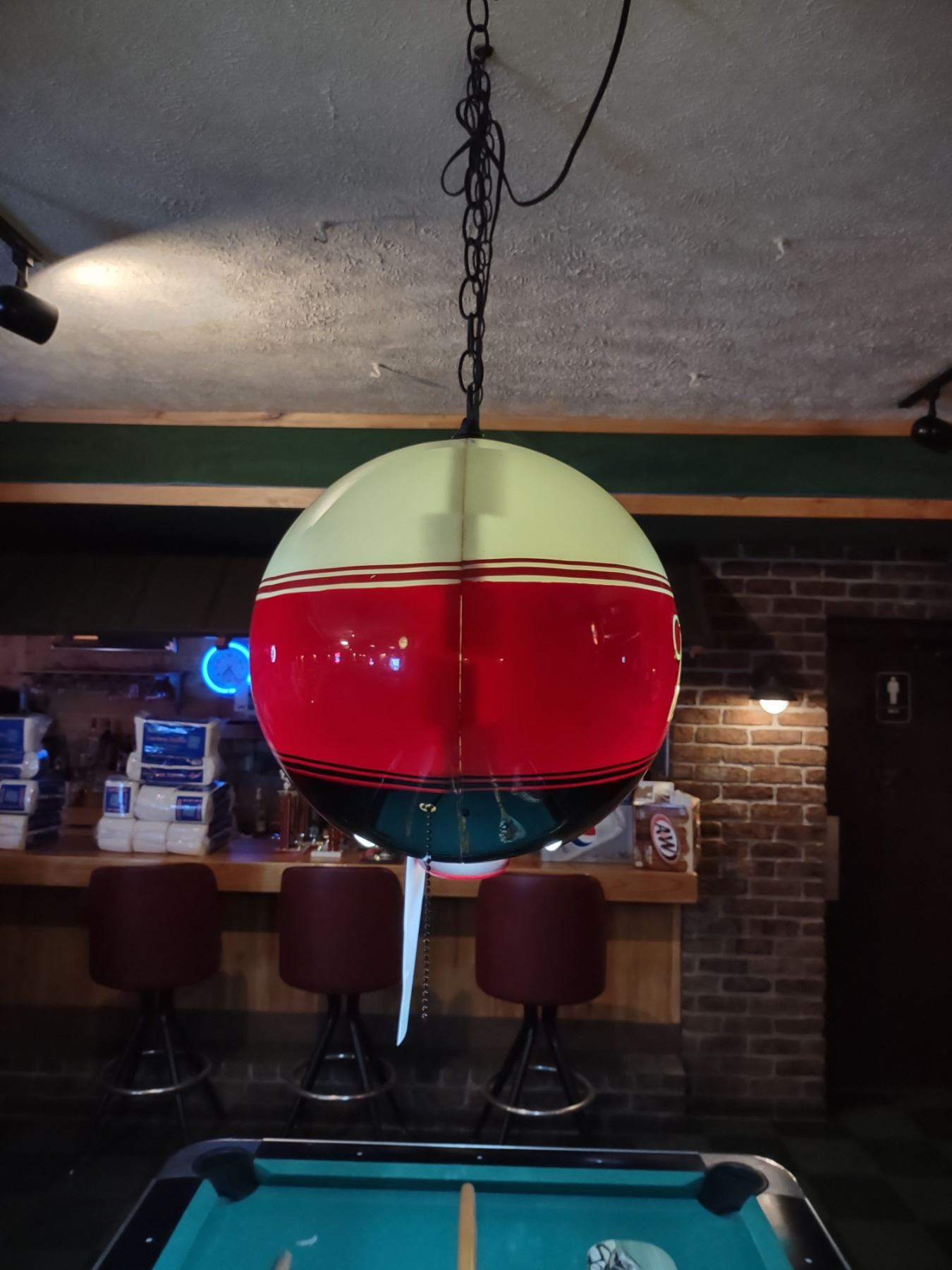 BUDWEISER BLIMP POOL TABLE LIGHT 50"W X 20"H