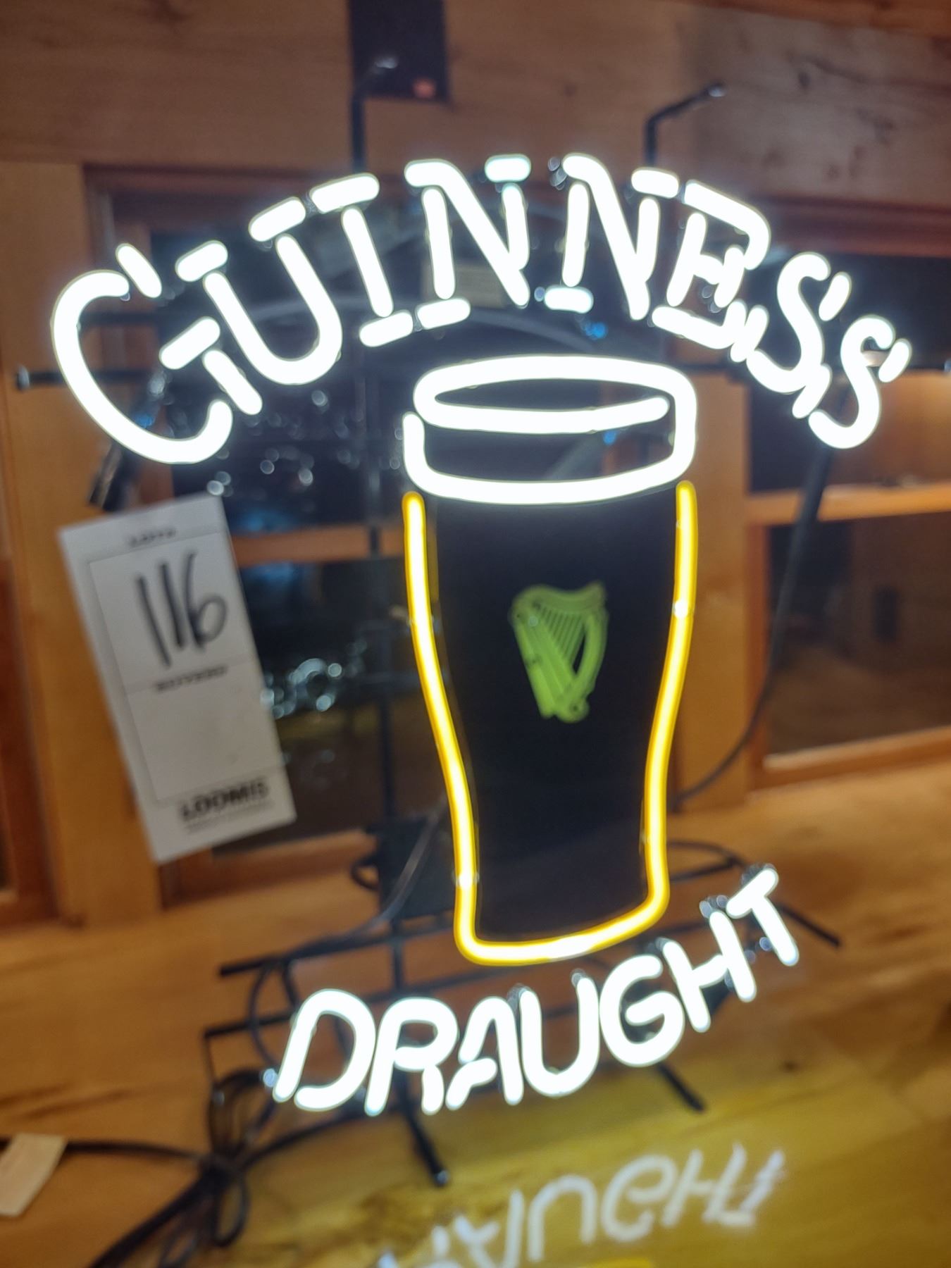 GUINNESS DRAUGHT NEO SIGN 28"H X 25"W