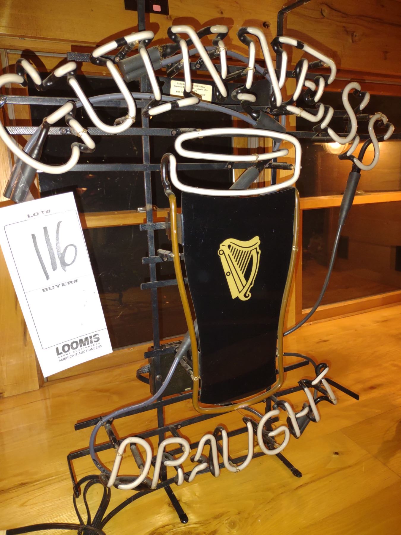 GUINNESS DRAUGHT NEO SIGN 28"H X 25"W
