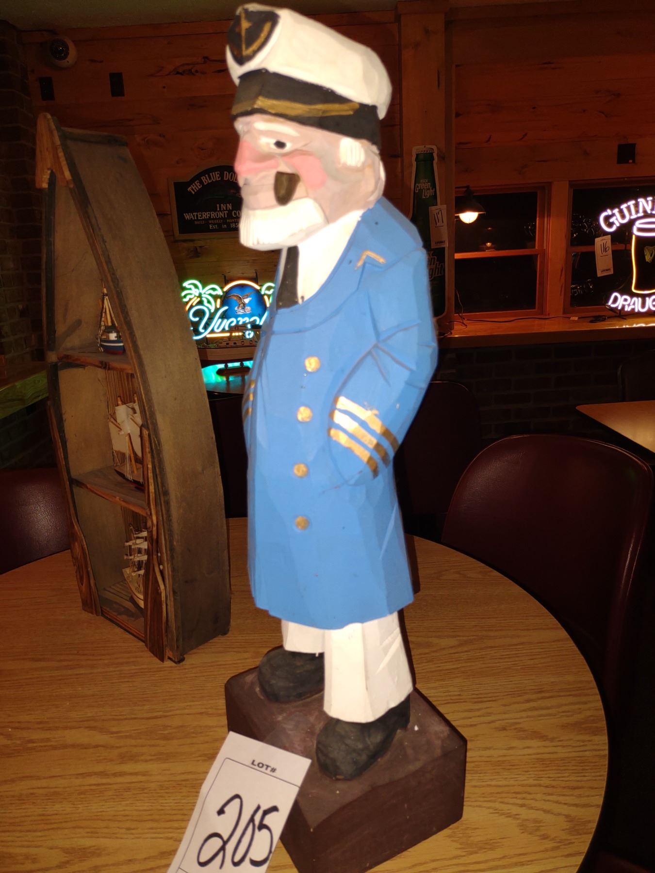 CARVED WOODEN SEA CAPTAIN FIGURE