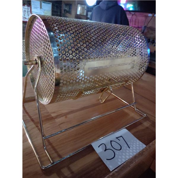 METAL RAFFLE TICKET DRUM ROLLER