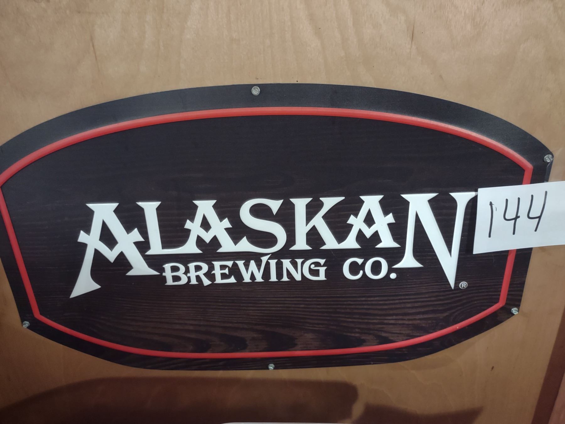 ALASKAN BREWING COMPANY METAL BEER SIGN