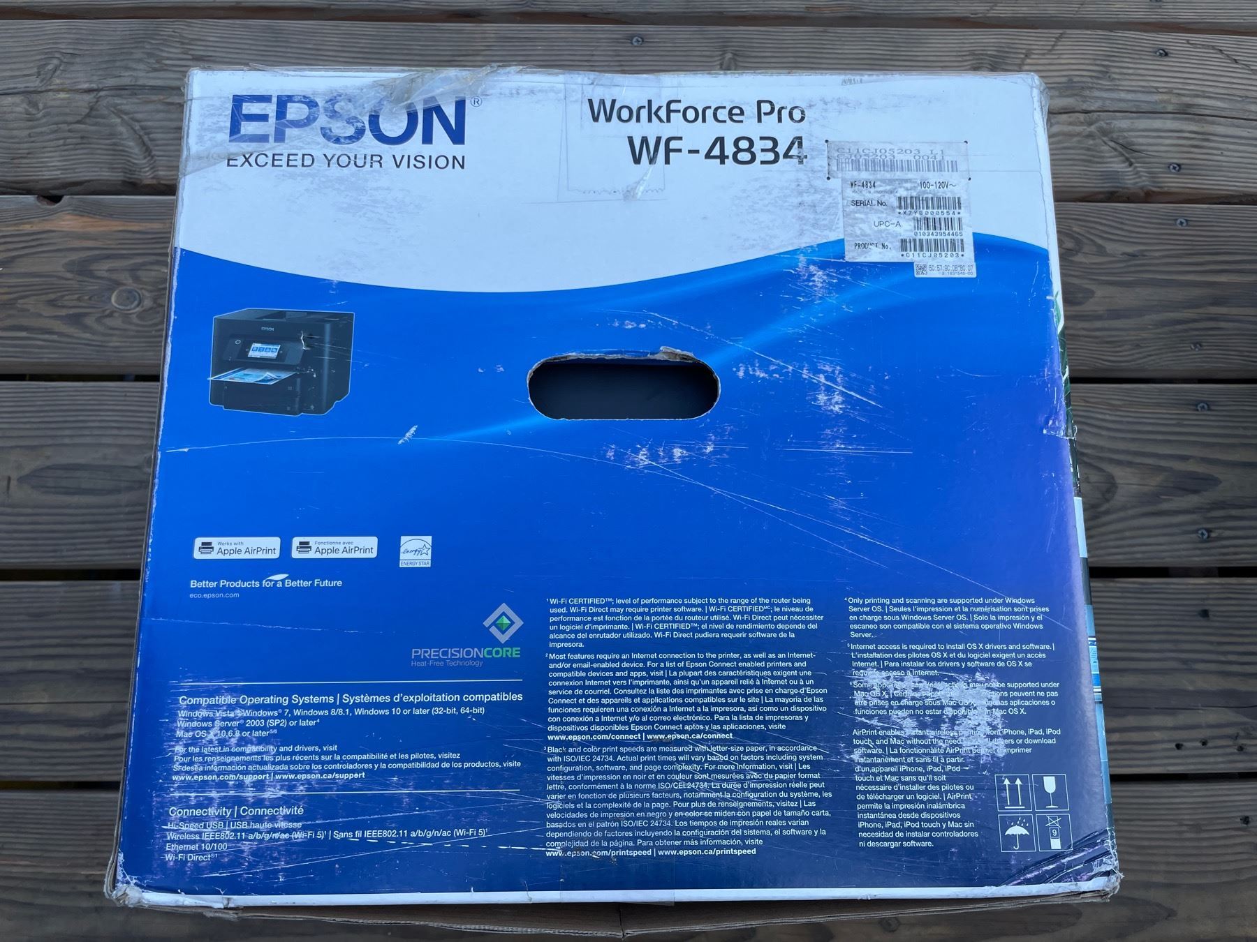 Epson WorkForce Pro WF-4834 All-in-One duplex Printer (print, copy ...