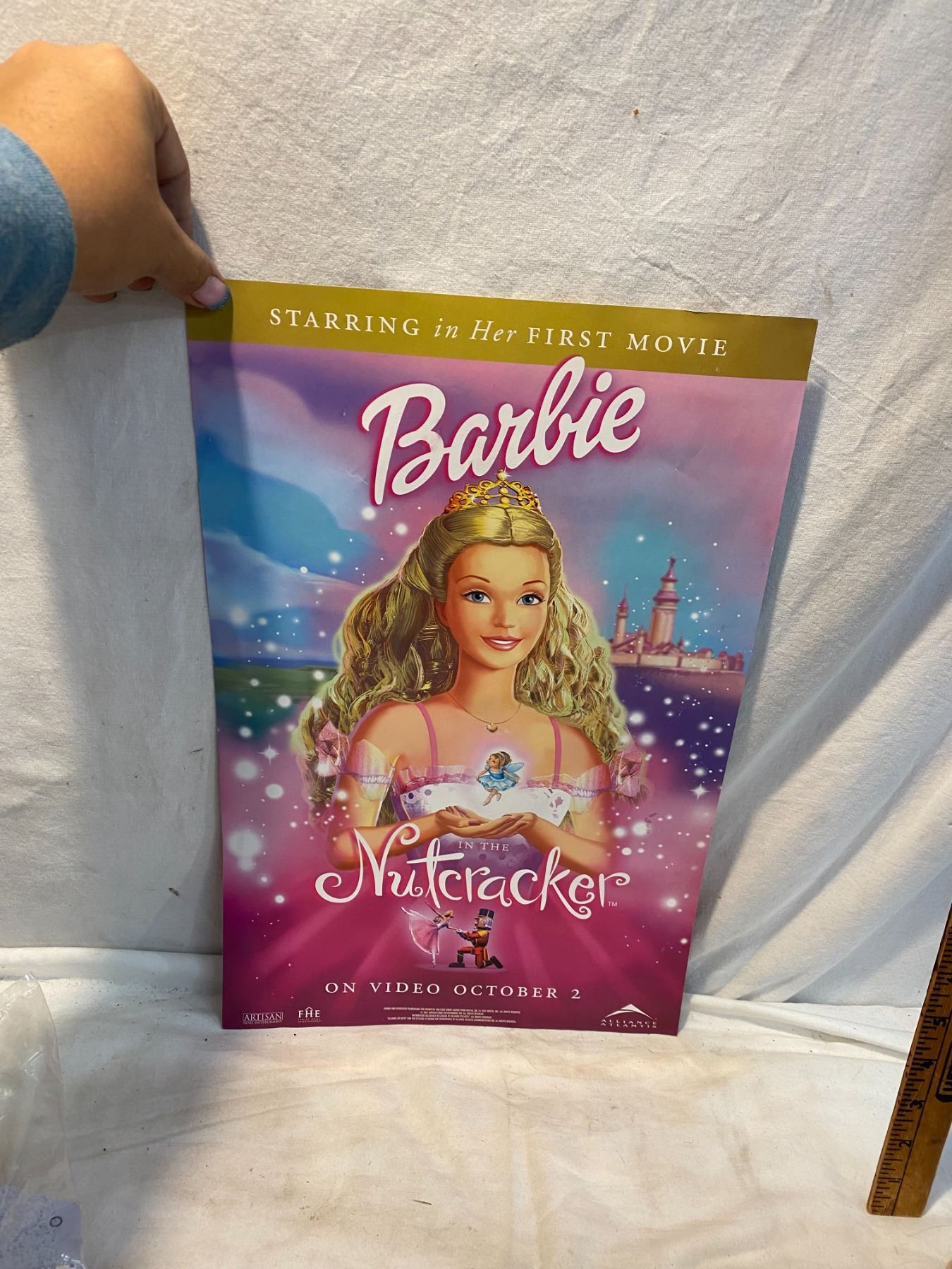 Barbie collectible poster double sided English and French