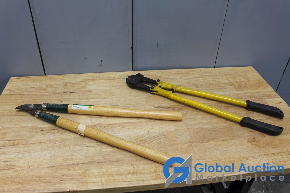 24" Bolt Cutters & Wood Handled Pruning Shear