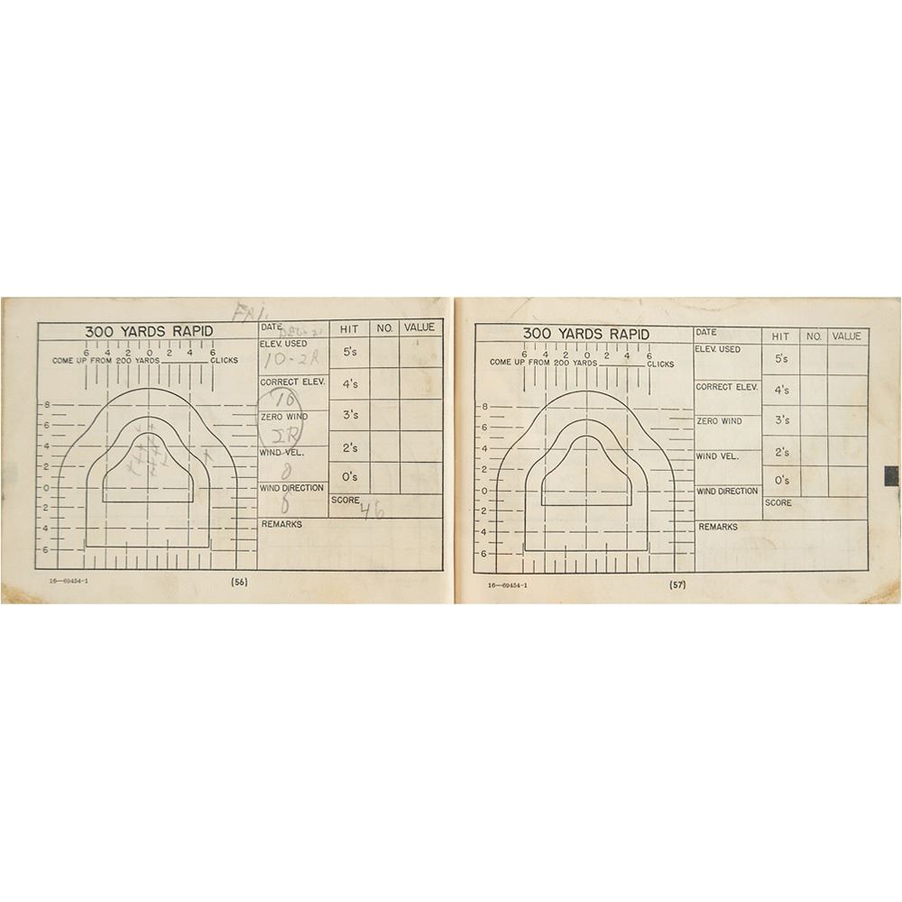 Lee Harvey Oswaldâ€™s US Marine Corps Rifle Score Book (Warren ...