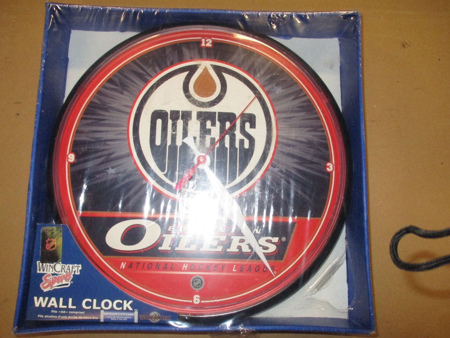 OILERS CLOCK