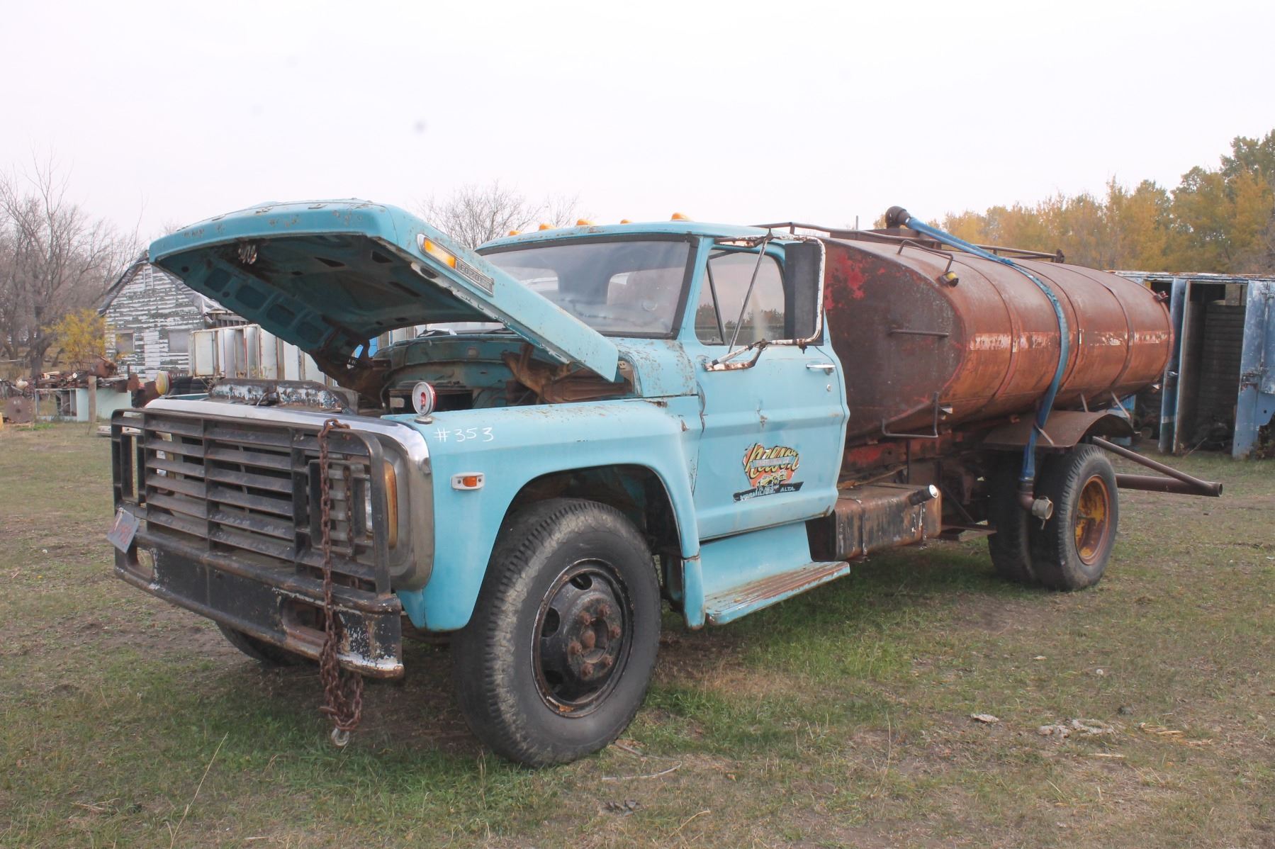 Ford F600 Truck W/ Water Tank; Straight 6 Gas Engine