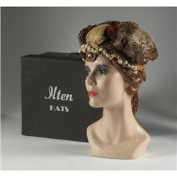 HANDMADE VINTAGE HEADDRESS PHEASANT FEATHERS