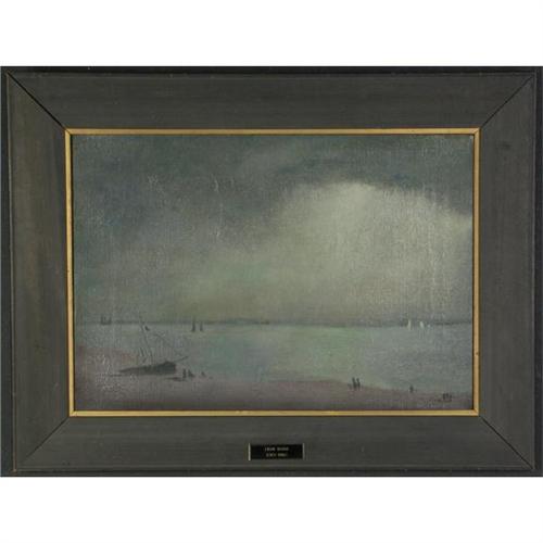 OIL PAINTING LEON DABO ''RAIN CLOUDS'' TONALIST