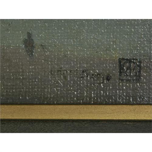 OIL PAINTING LEON DABO ''RAIN CLOUDS'' TONALIST