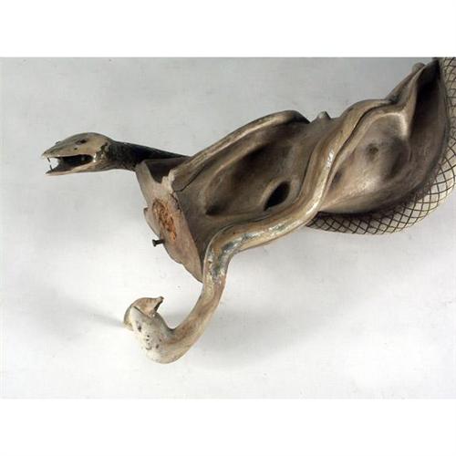 FOLK ART PRIMITIVE SNAKE CARVING