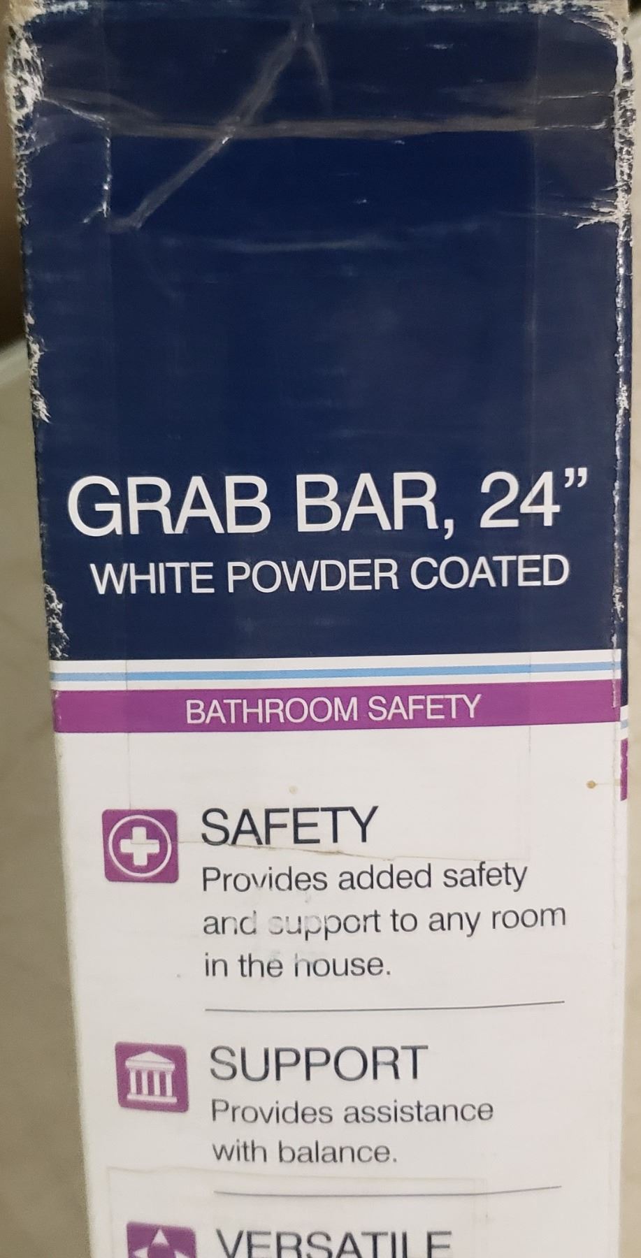 Drive Medical Grab Bar 24" White Powder Coated - Schmalz Auctions