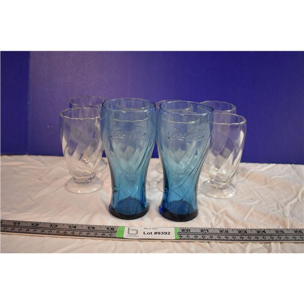 Small Milkshake Glasses And Coca Cola Cups Bodnarus Auctioneering