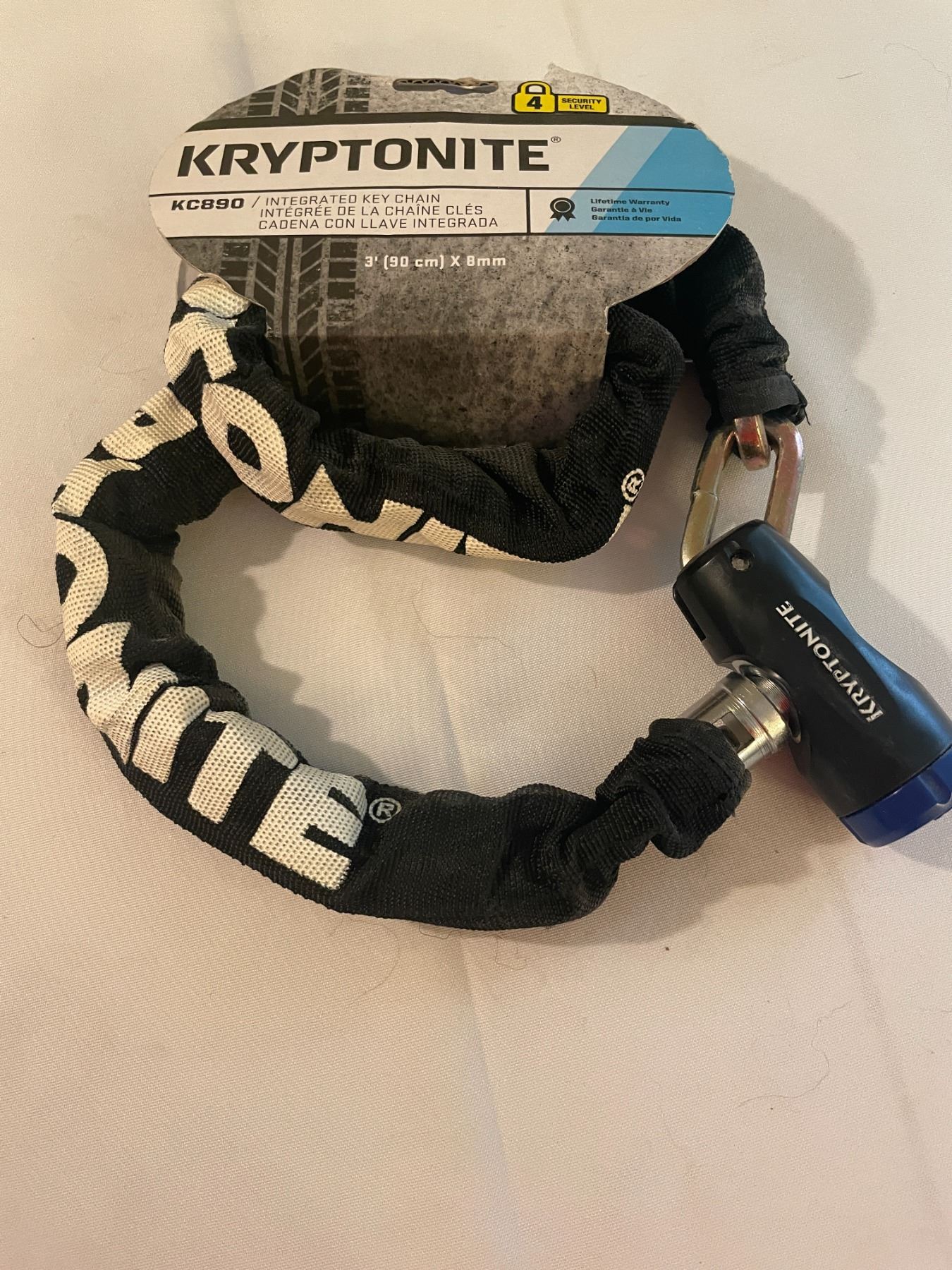 Brand New Kryptonite Integrated Key Chain - Level 4 Security