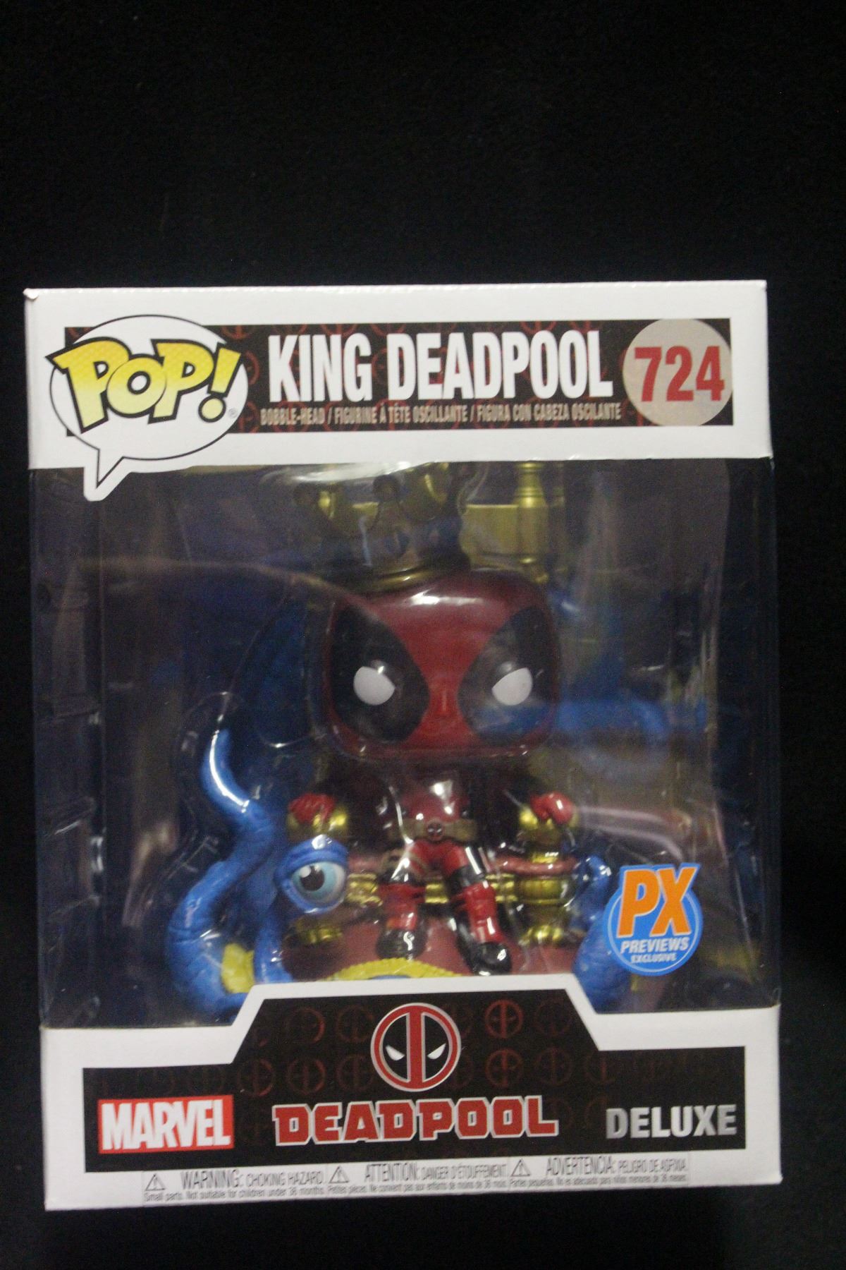 FUNKO POP VINYL KING DEADPOOL FIGURE PX EXCLUSIVE