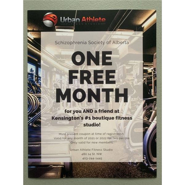 One month gym membership for 2 people