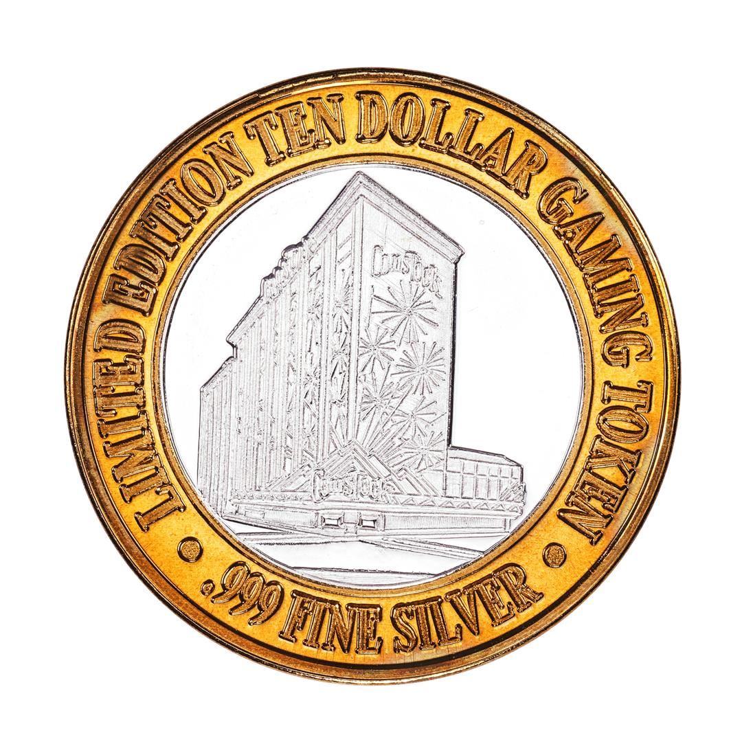 .999 Fine Silver Comstock Hotel & Casino Reno, NV $10 Limited Edition ...
