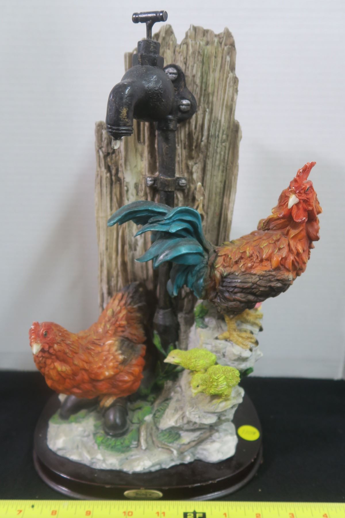 Ruby Collection Rooster And Hen With Water Pump