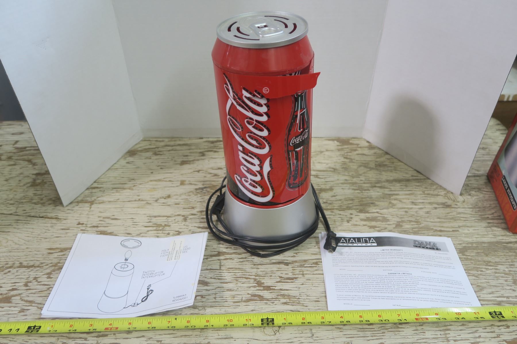 Coca-Cola Rotating Lamp