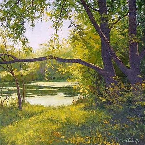 Sentimental "Old Pond"Russian traditions school#2275904