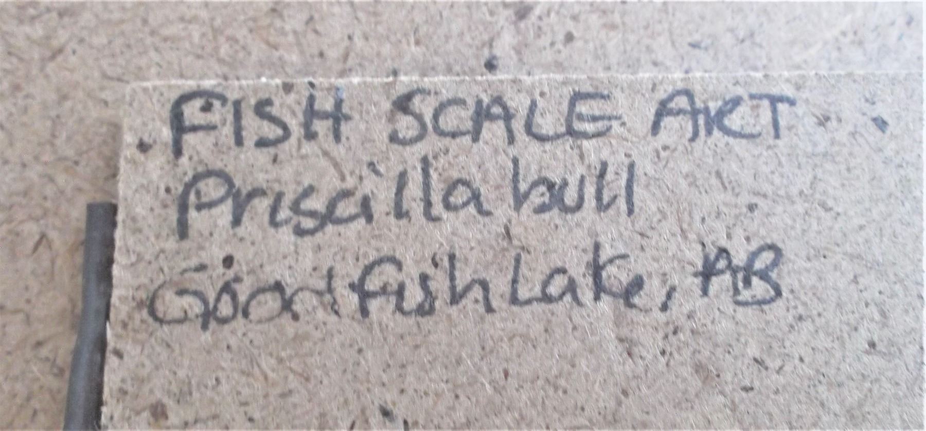 Fish Scale Art by Priscilla Bull of Goodfish Lake Alberta