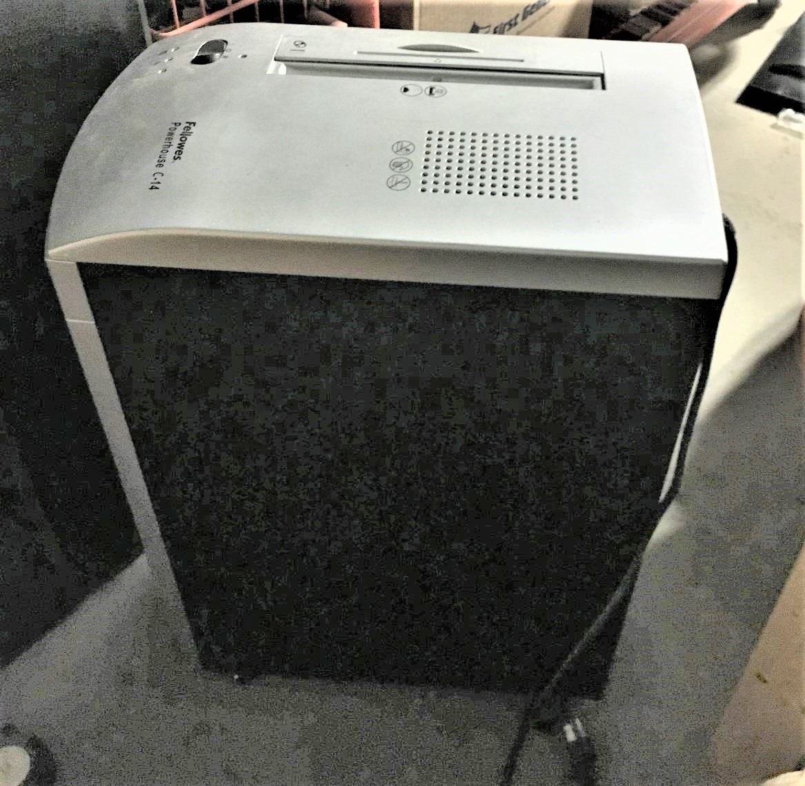 Fellowes Model C14 Heavy-Duty Confetti-Cut Paper Shredder,