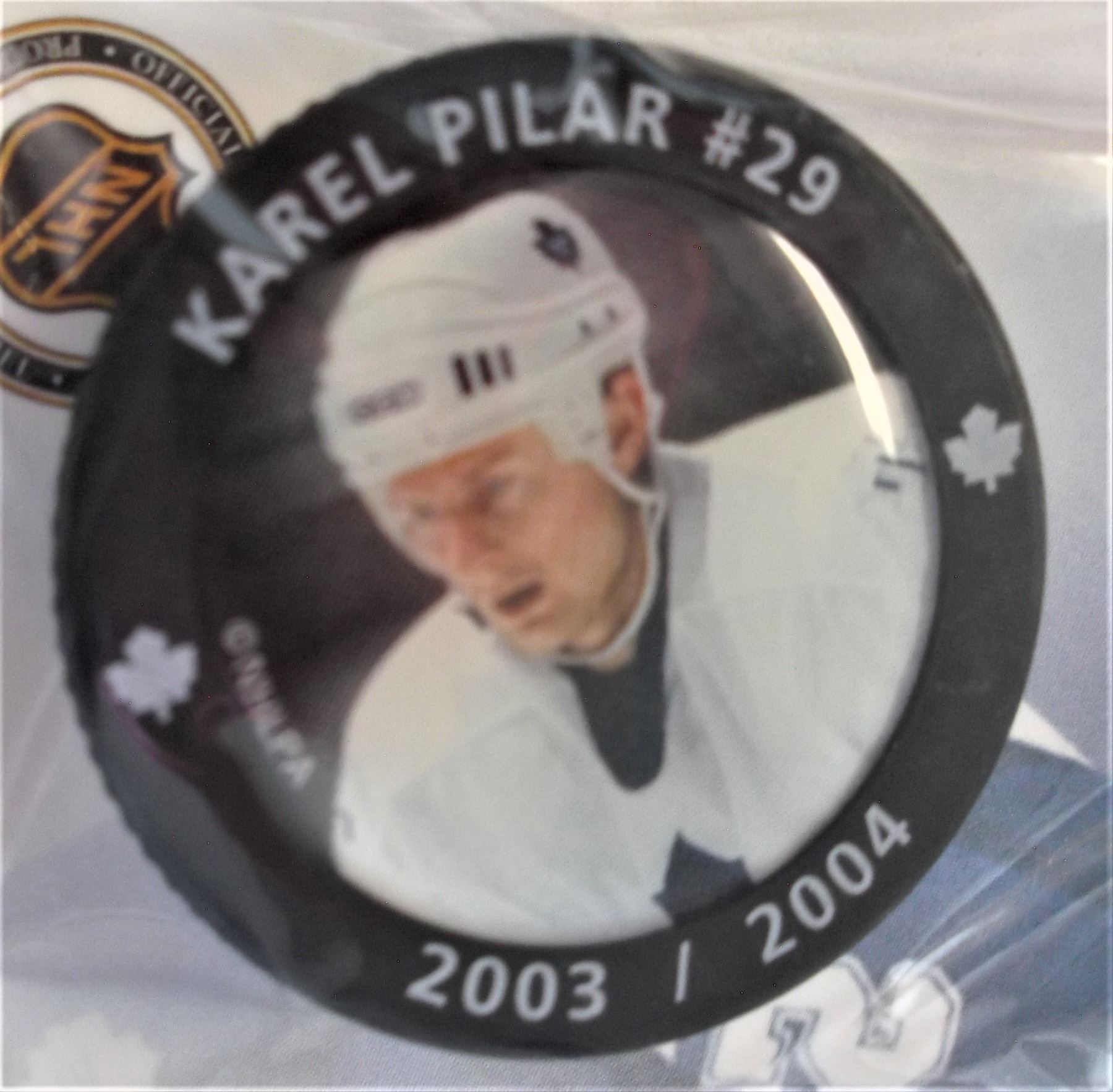 Toronto Maple Leafs 2003/04 Mini Pucks - Karel Pilar, Trevor Kidd ...