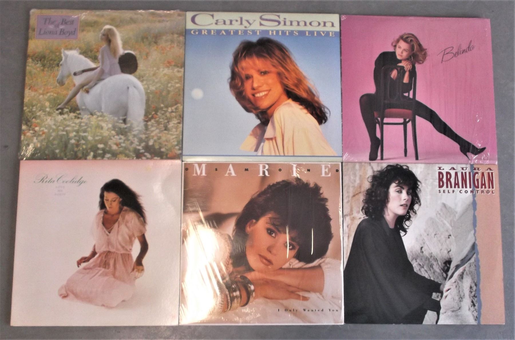 SIX Records - Laura Branigan, Belinda, Marie Osmond, Carly Simon, Rita ...