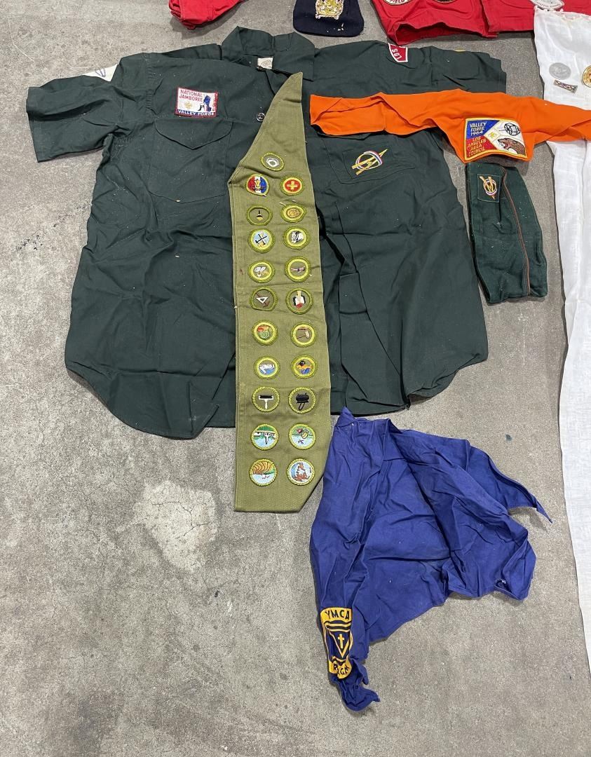 Collection of Eagle Boy Explorer Scout Uniforms