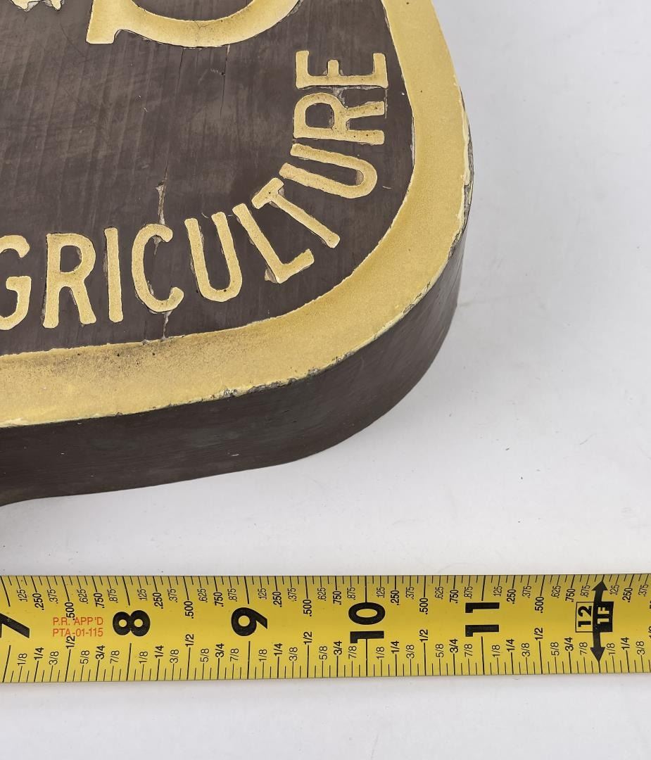 Original US Forest Service Wood Shield Sign