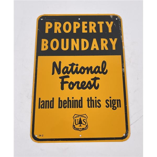 US Forest Service Montana Boundary Sign