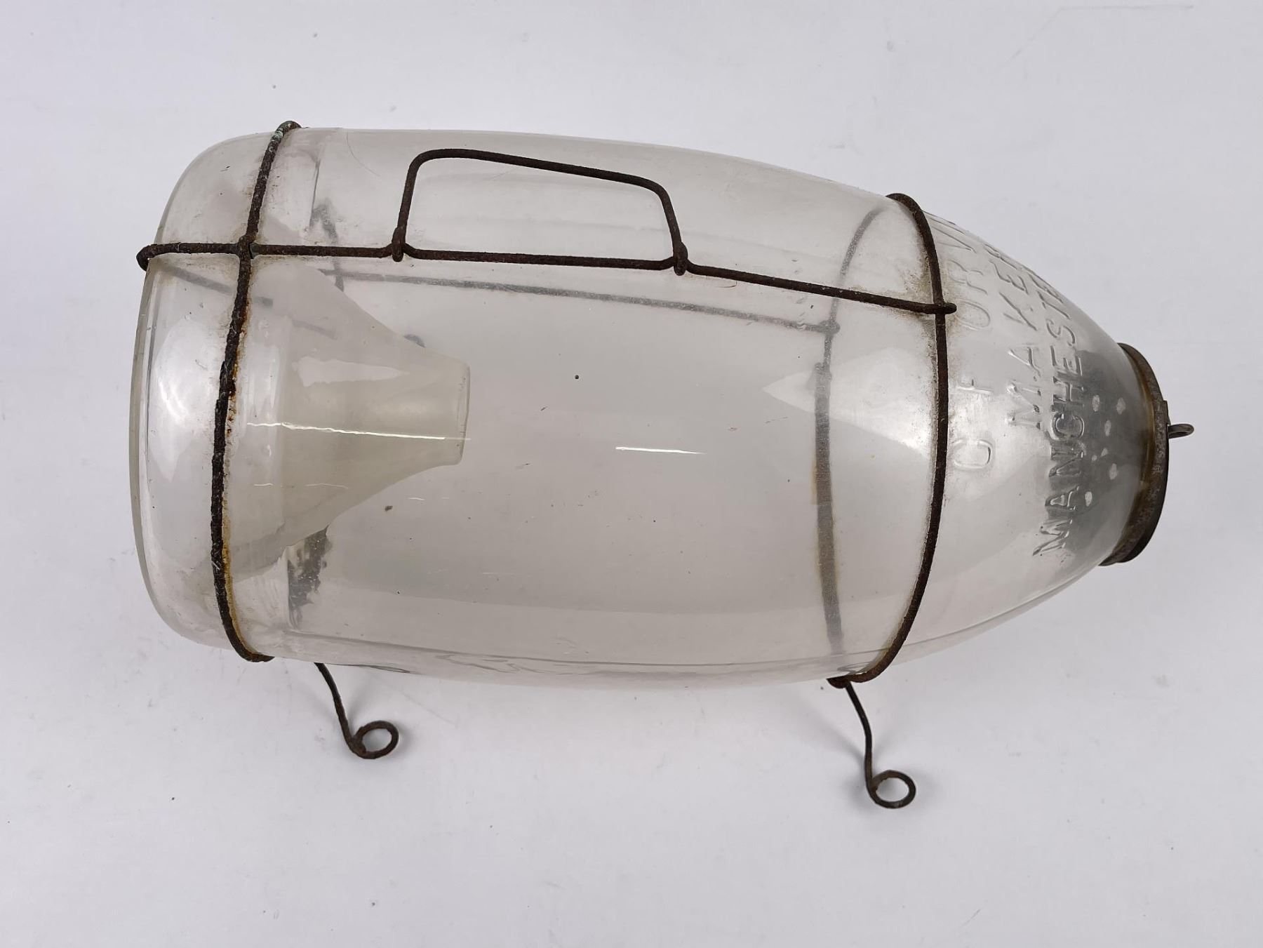 Antique CF Orvis Glass Minnow Trap