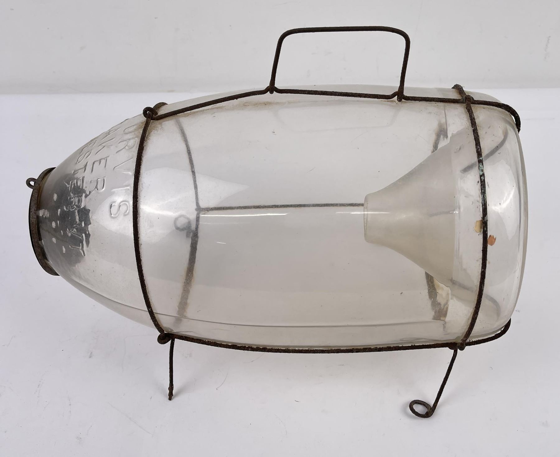 Antique CF Orvis Glass Minnow Trap