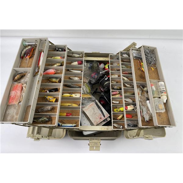 Vintage Fishing Tackle Box and Contents