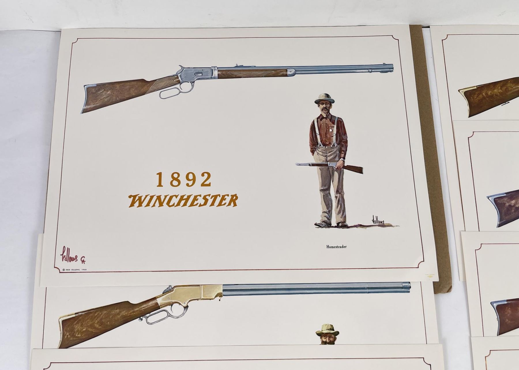 Winchester Rifle Print Portfolio Fred Fellows