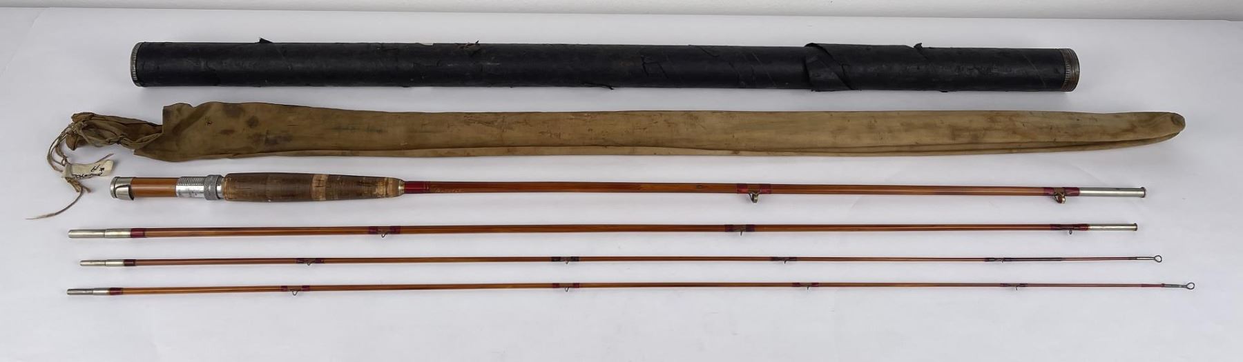 Antique Bamboo Fly Fishing Rod Bristol
