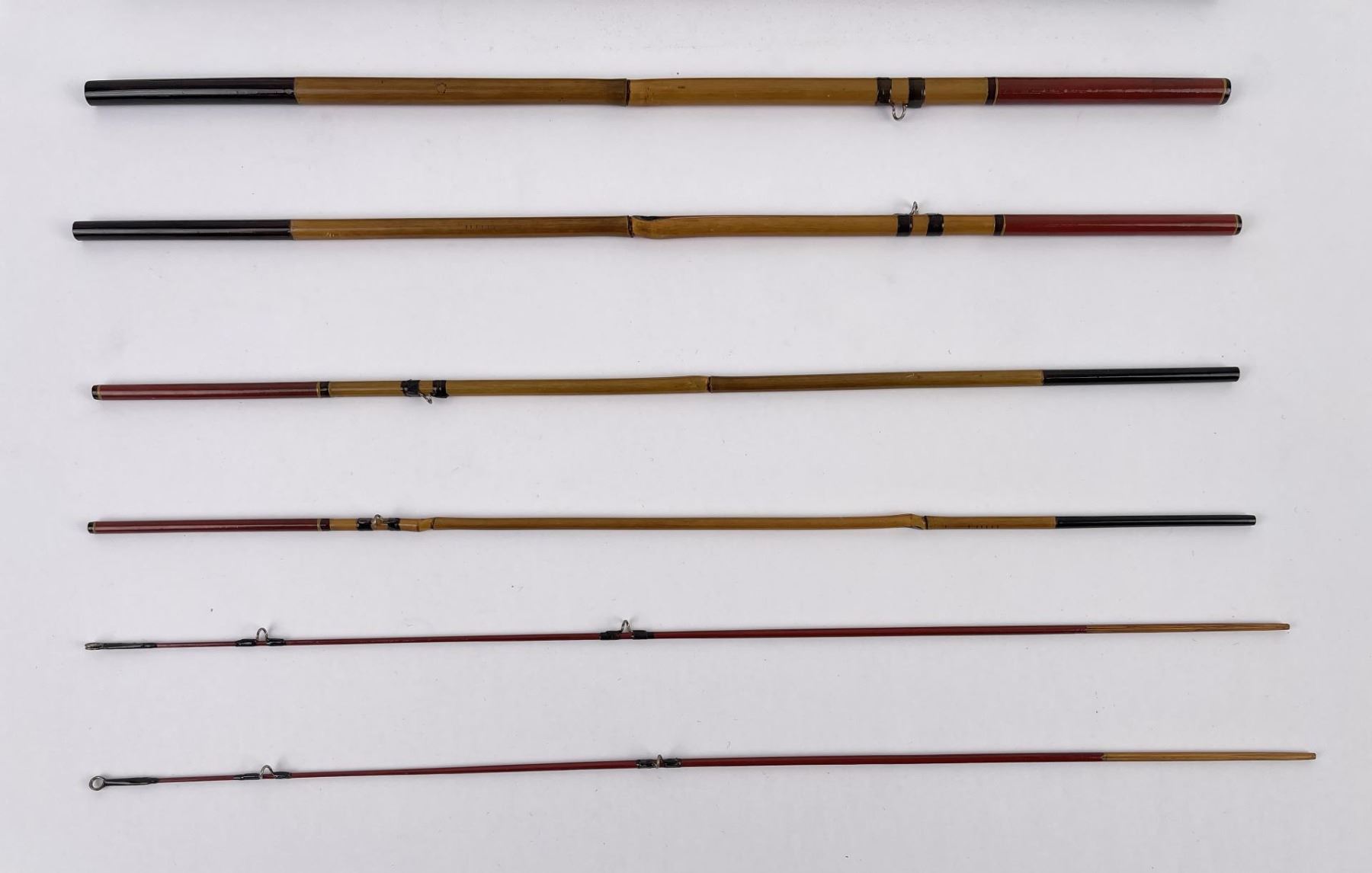 Antique Japanese Bamboo Fly Fishing Rod Ebisu