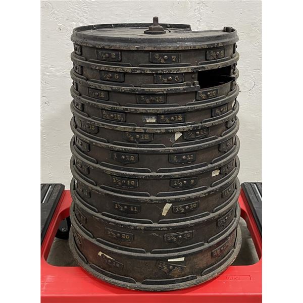 Cast Iron Hardware Bolt Display Cabinet