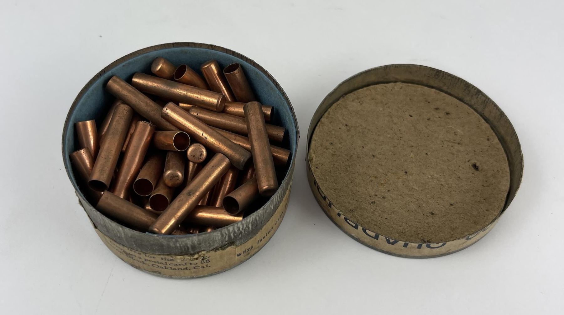 California Cap Co Mining Blasting Cap Tin