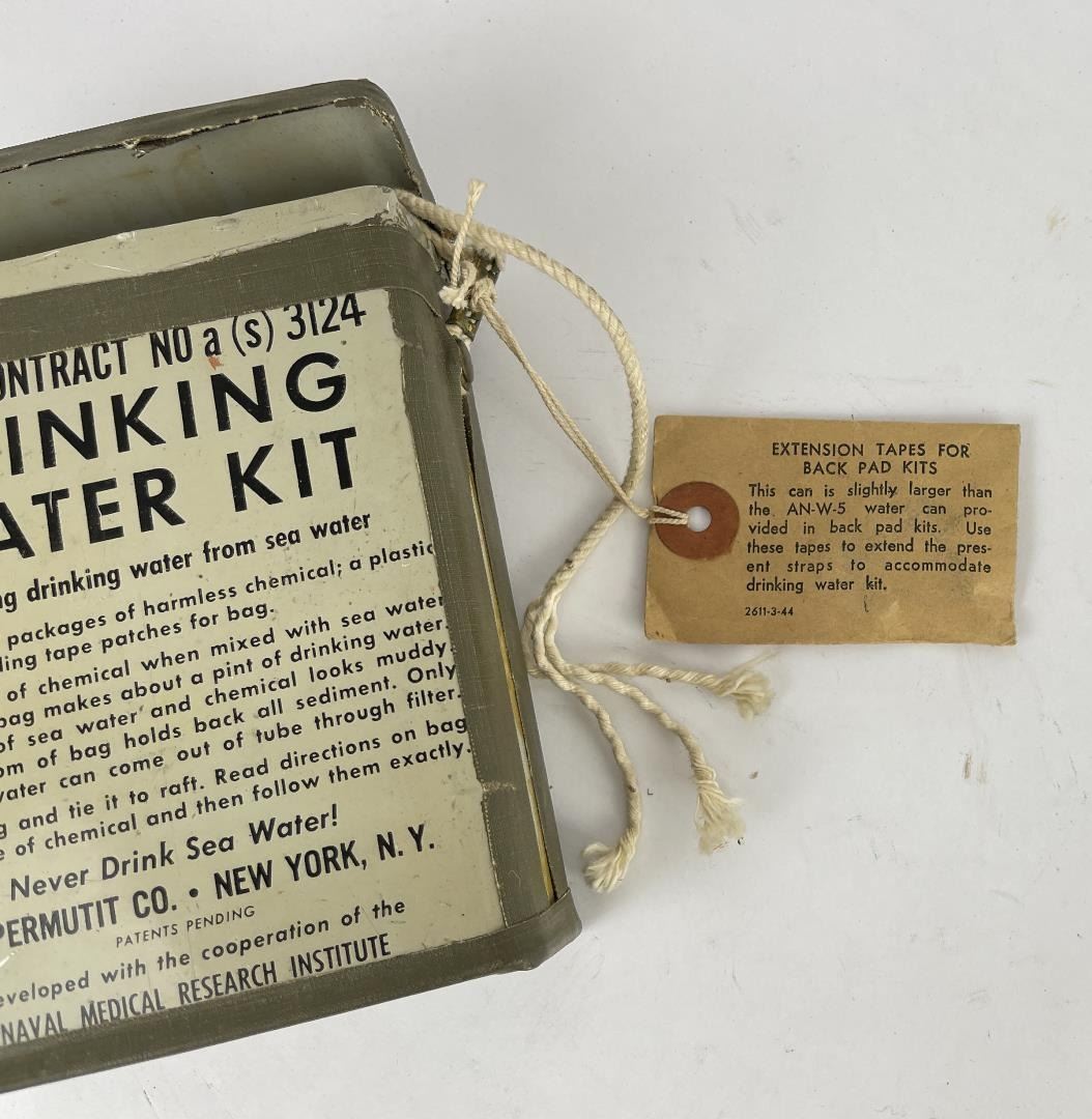 WW2 Life Raft Drinking Water Kit