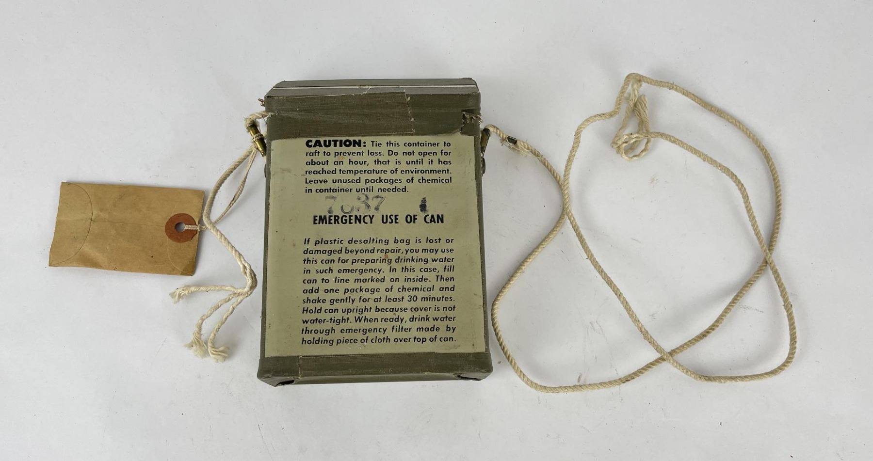 WW2 Life Raft Drinking Water Kit