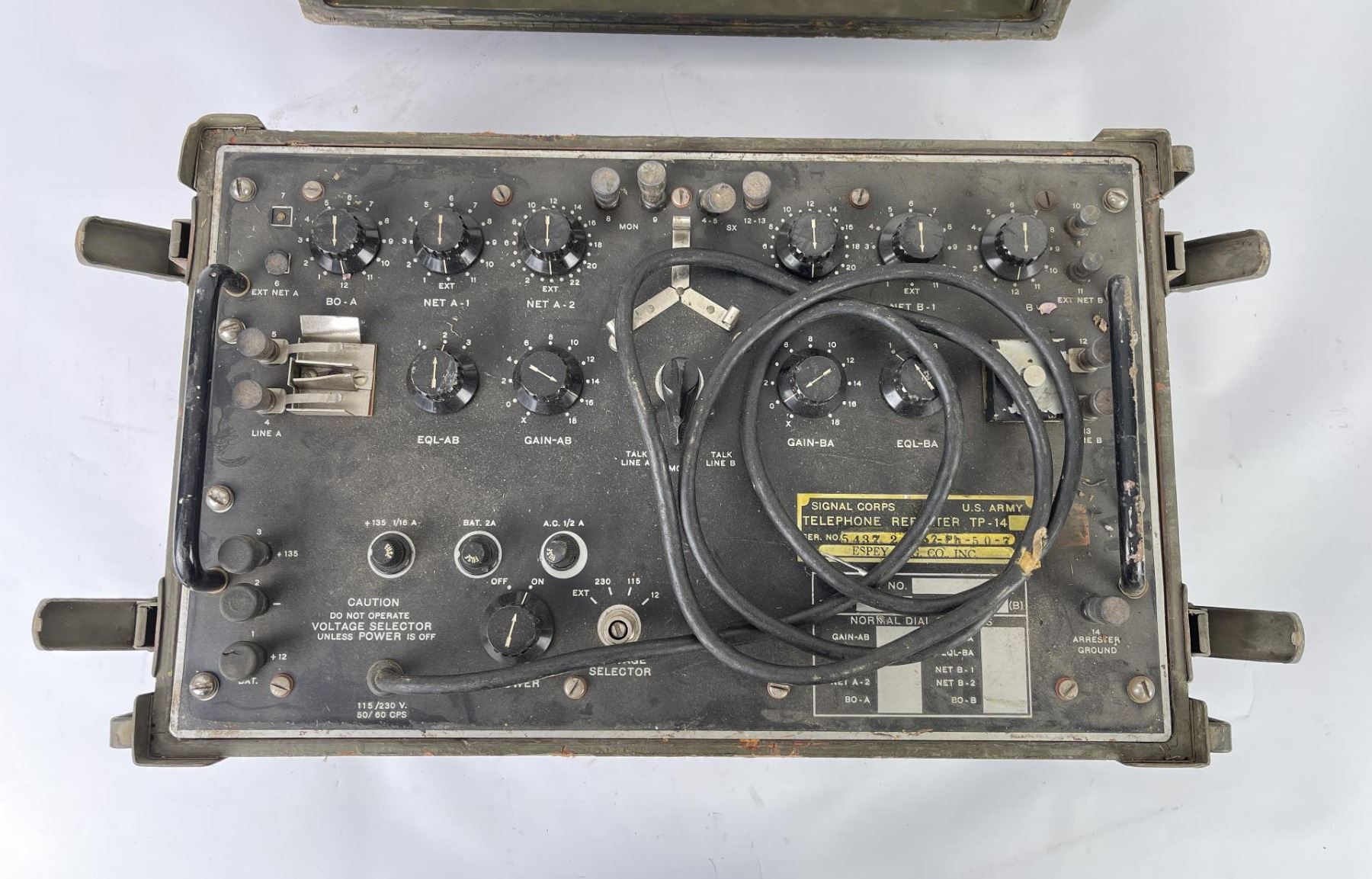 Signal Corps US Army Telephone Repeater TP-14