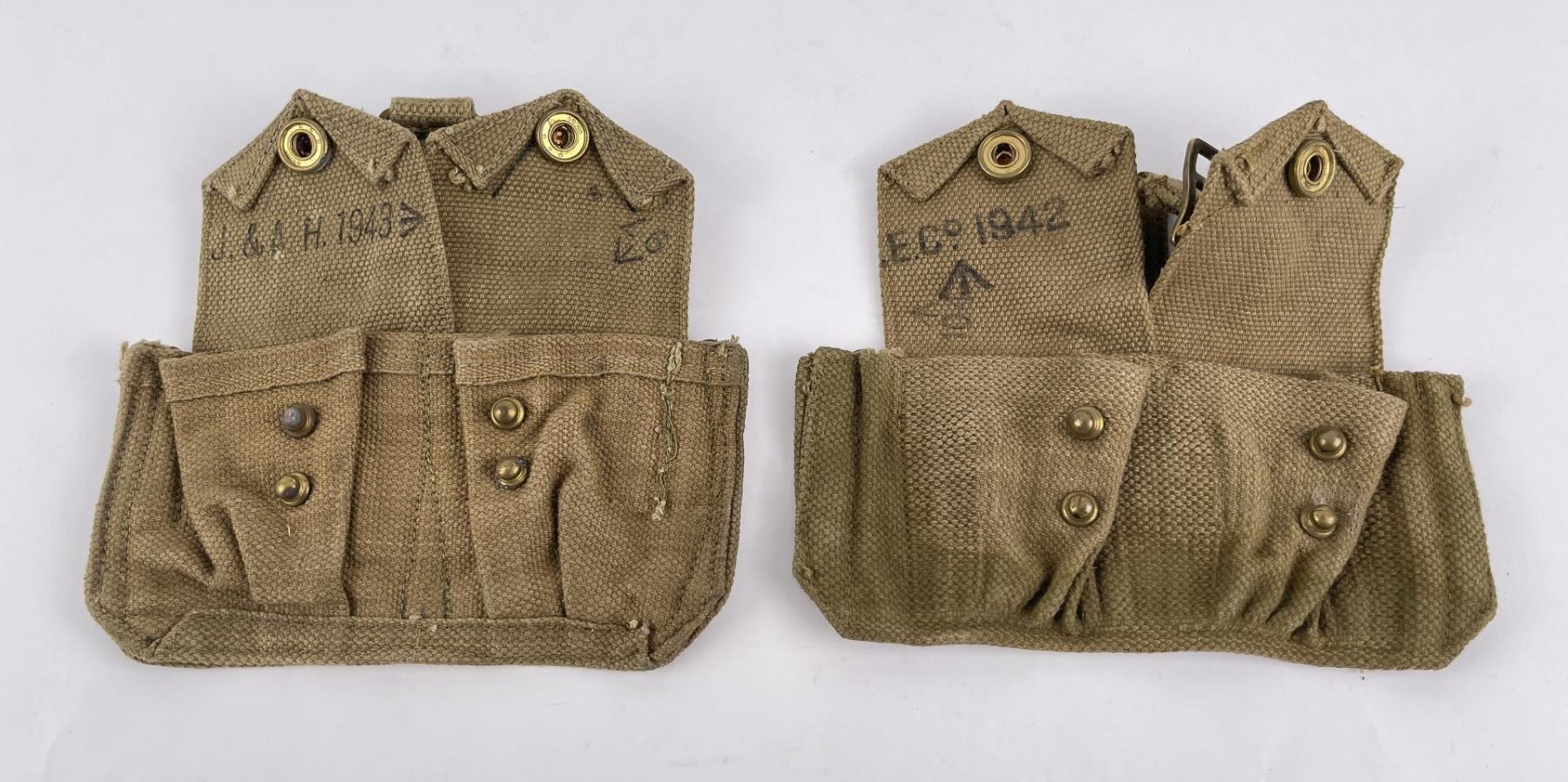WW2 British Enfield Rifle Pouches