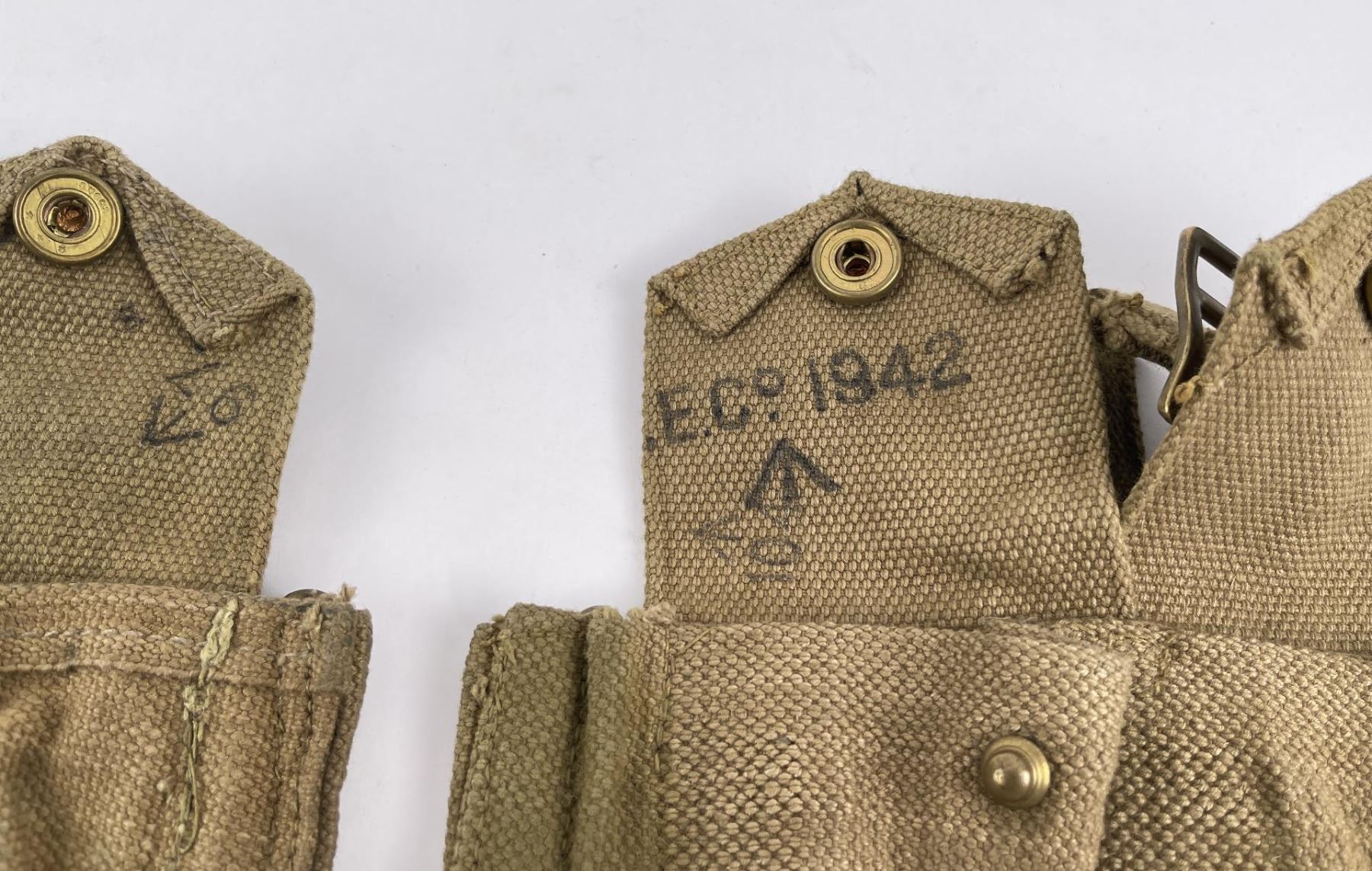 WW2 British Enfield Rifle Pouches