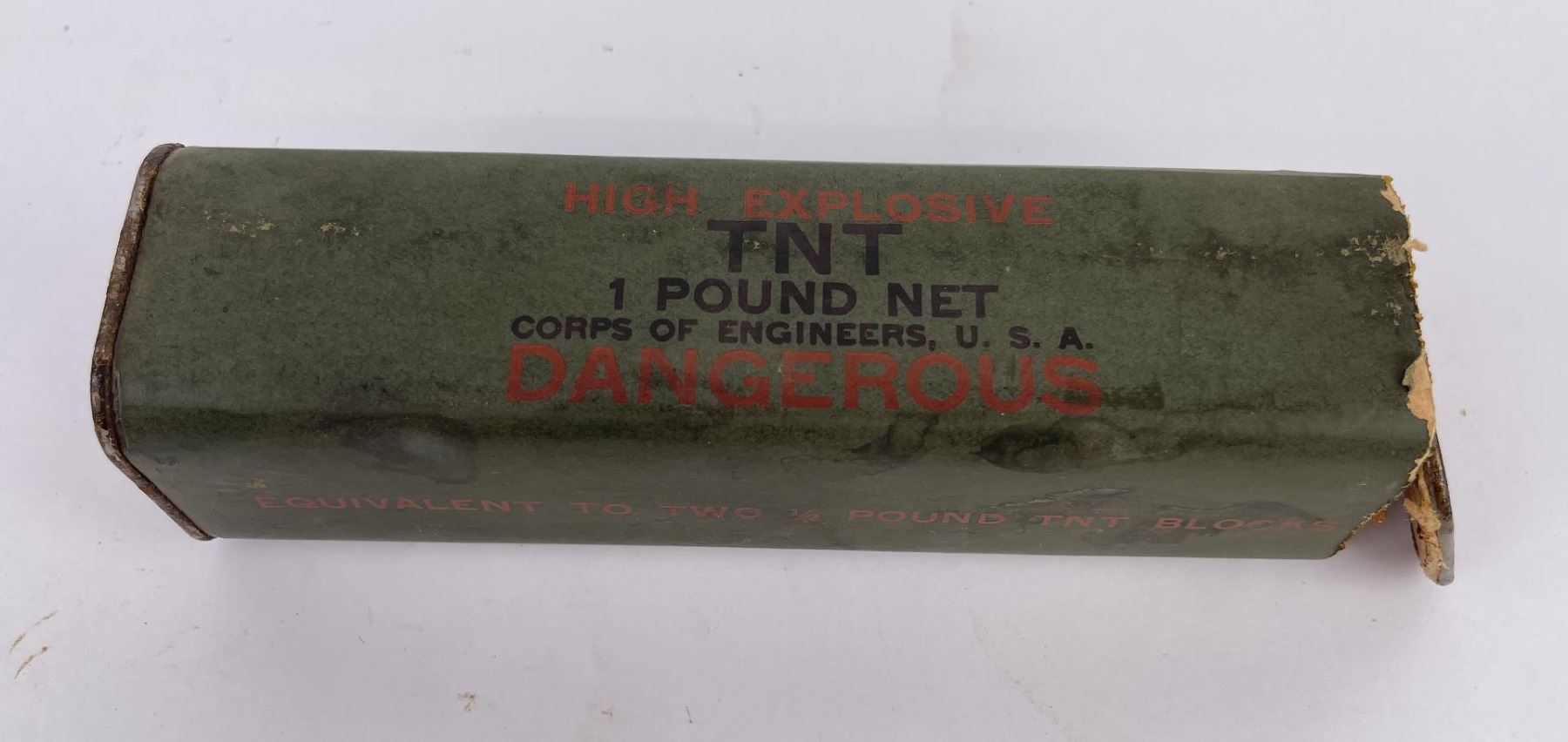 WW2 1lb Original TNT Block Case