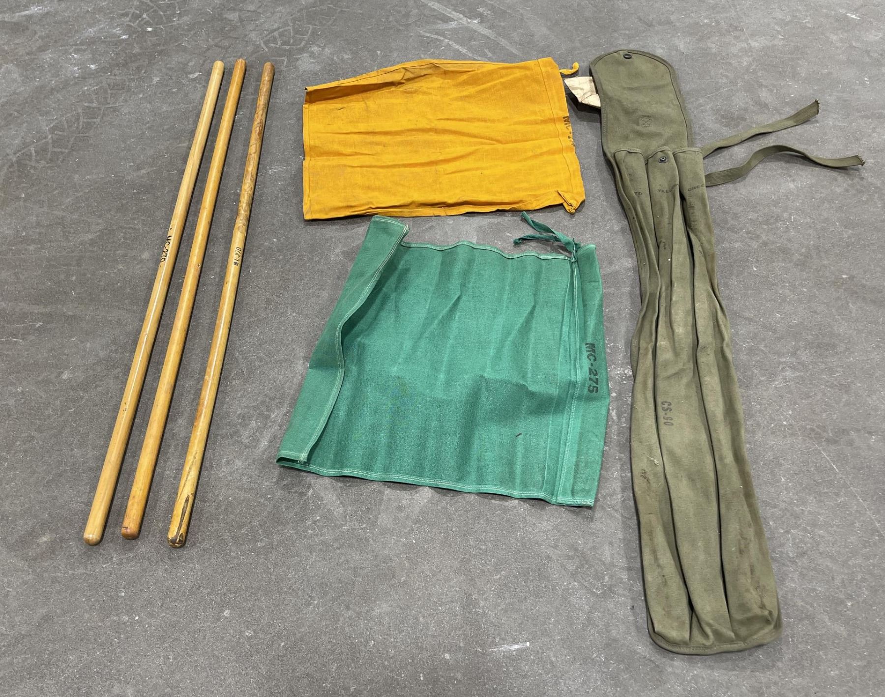 WW2 Signal Corps Semaphore Flags