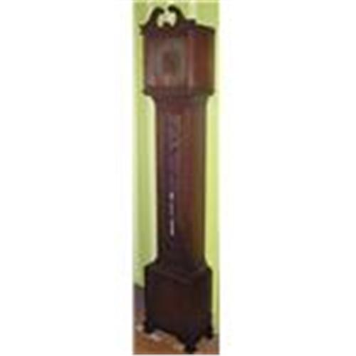 MAHOGANY GRANDMOTHER CLOCK BY COLONIAL MFG. CO.#2270956